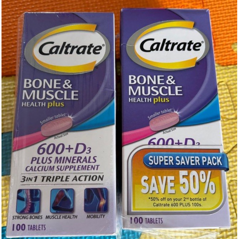 (1 or 2 bottles) Caltrate Bone & Muscle Health Plus 60 / 100 tablets ...
