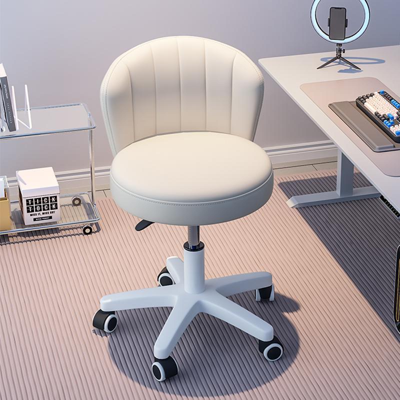 🇸🇬Ready Stock🚚 Round Chair Stool Rotating Chair with Wheels Adjustable ...