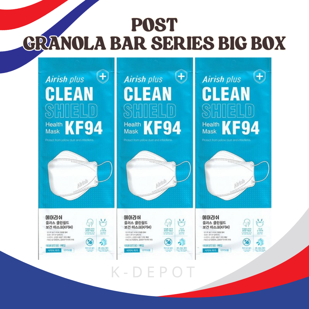 [10pcs] Airish Plus KF94 Mask – Clean Shield White Face Mask Made in ...