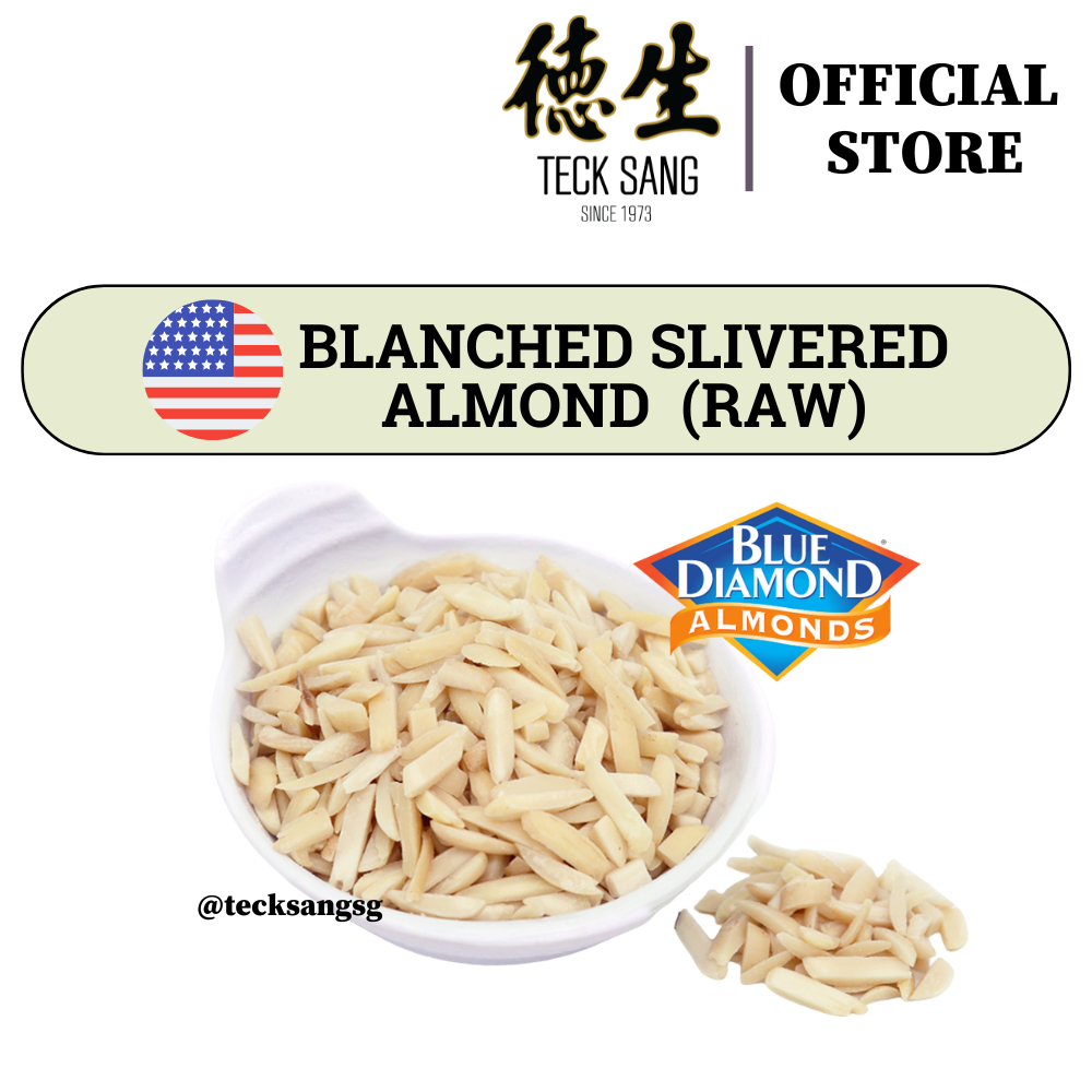 Blanched Slivered Almond (Raw) ( 300G / 600G / 900G ) / Blue Diamond ...