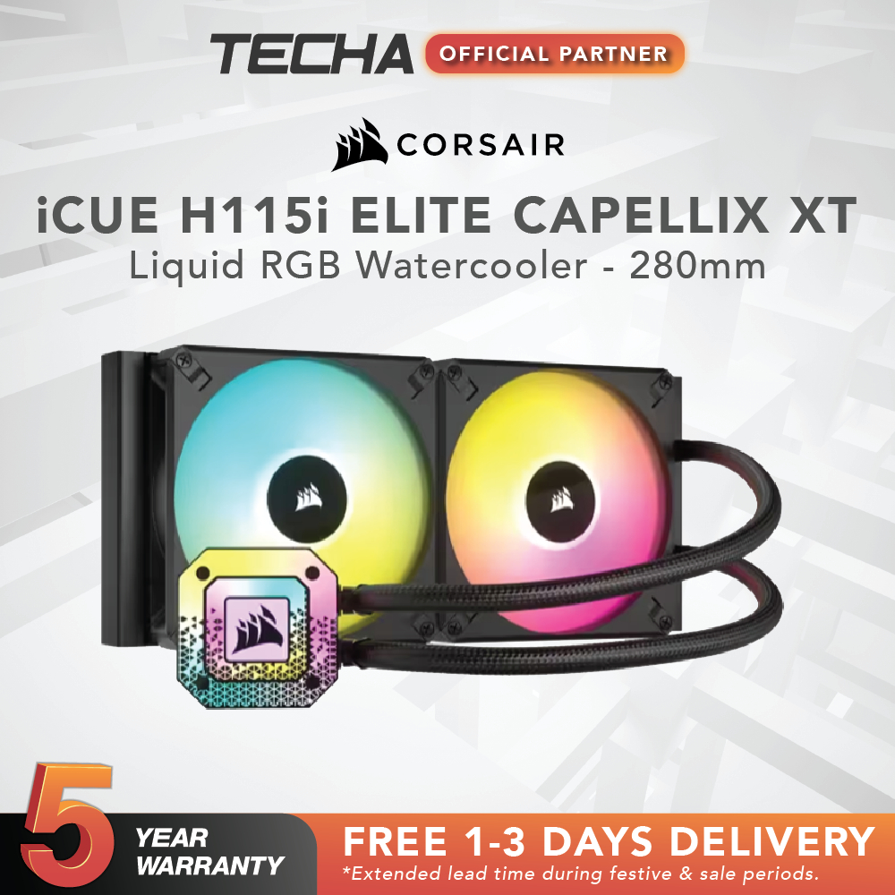 [FAST SHIP] Corsair iCUE H115i Elite Capellix XT | 280mm | Liquid CPU ...
