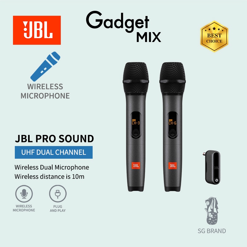 Gadget MIX JBL WIRELESS-MICROPHONE Wireless Dual Microphone Microphone ...