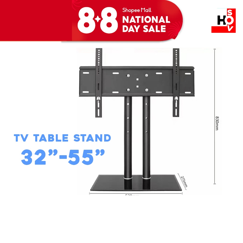 TABLE TV STAND TV BRACKET MOUNT TABLE TOP 32 inch 55 inch TV MOUNTING ...