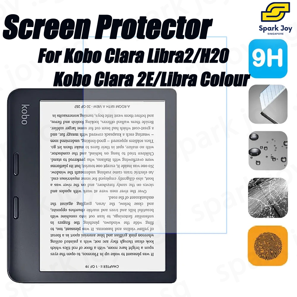 【SG】Premium Tempered E reader protective film Screen Protector For Kobo ...