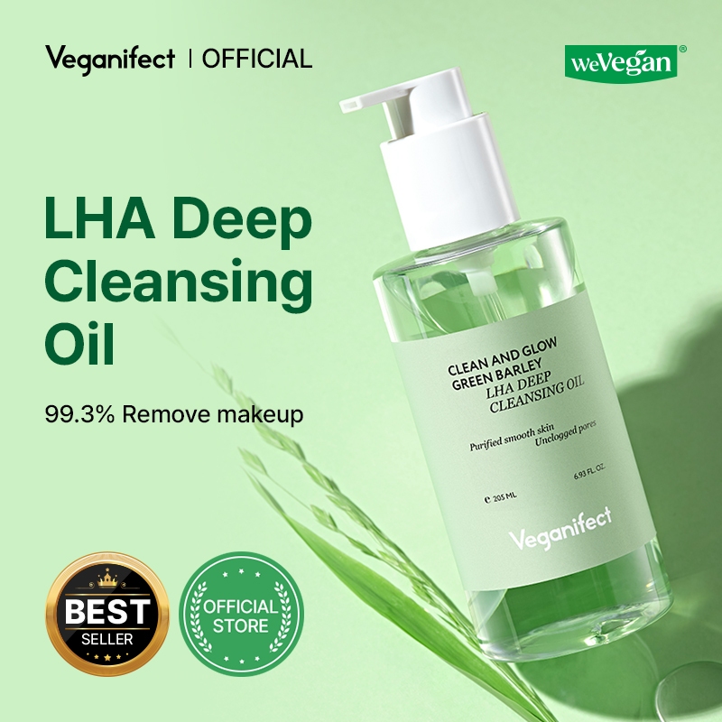[Veganifect] LHA Deep Cleansing Oil 205ml / Reducing Black heads / Clean & Glow green barley ...