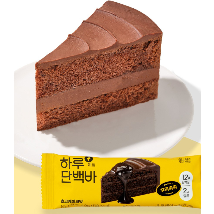 [KOREA]One day Protein bar Chocolate Cake Flavor 40g x 12P Protein bar ...
