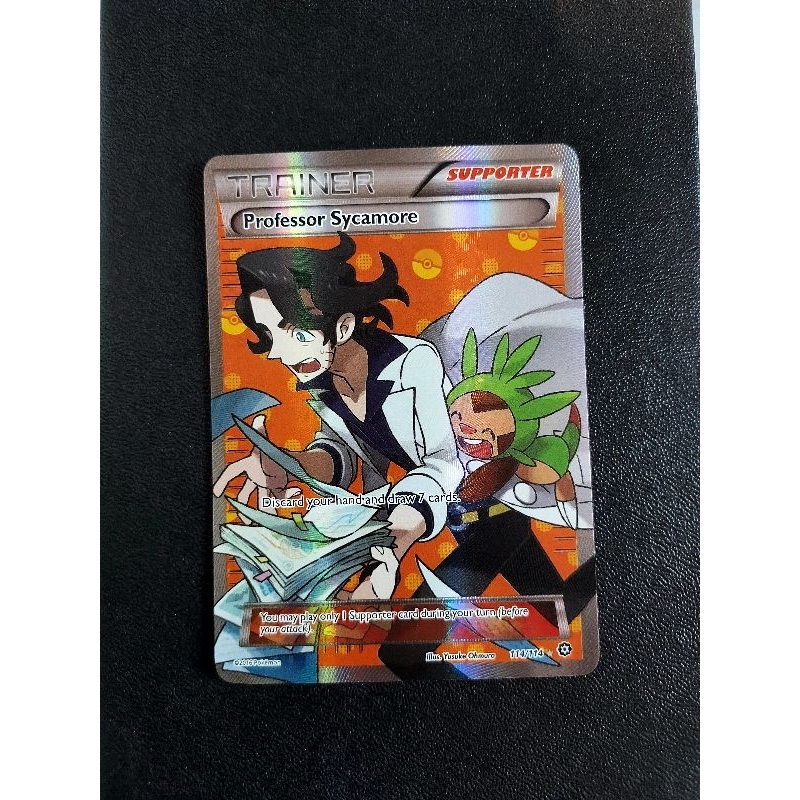 Pokemon professor sycamore full art trainer supporter steam siege card ...