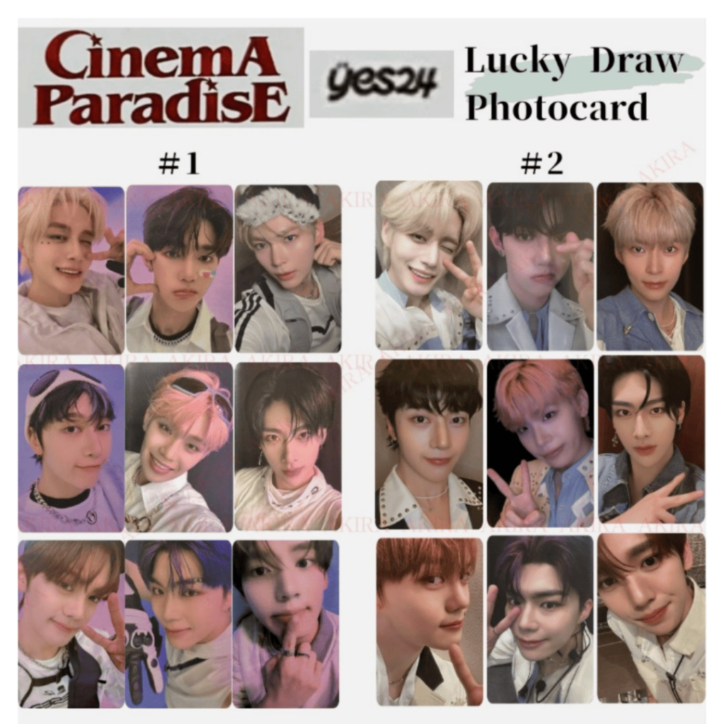 ZB1 CINEMA PARADISE YES24 LUCKY DRAW OFFICIAL PHOTO CARD / SUNG HAN BIN ...