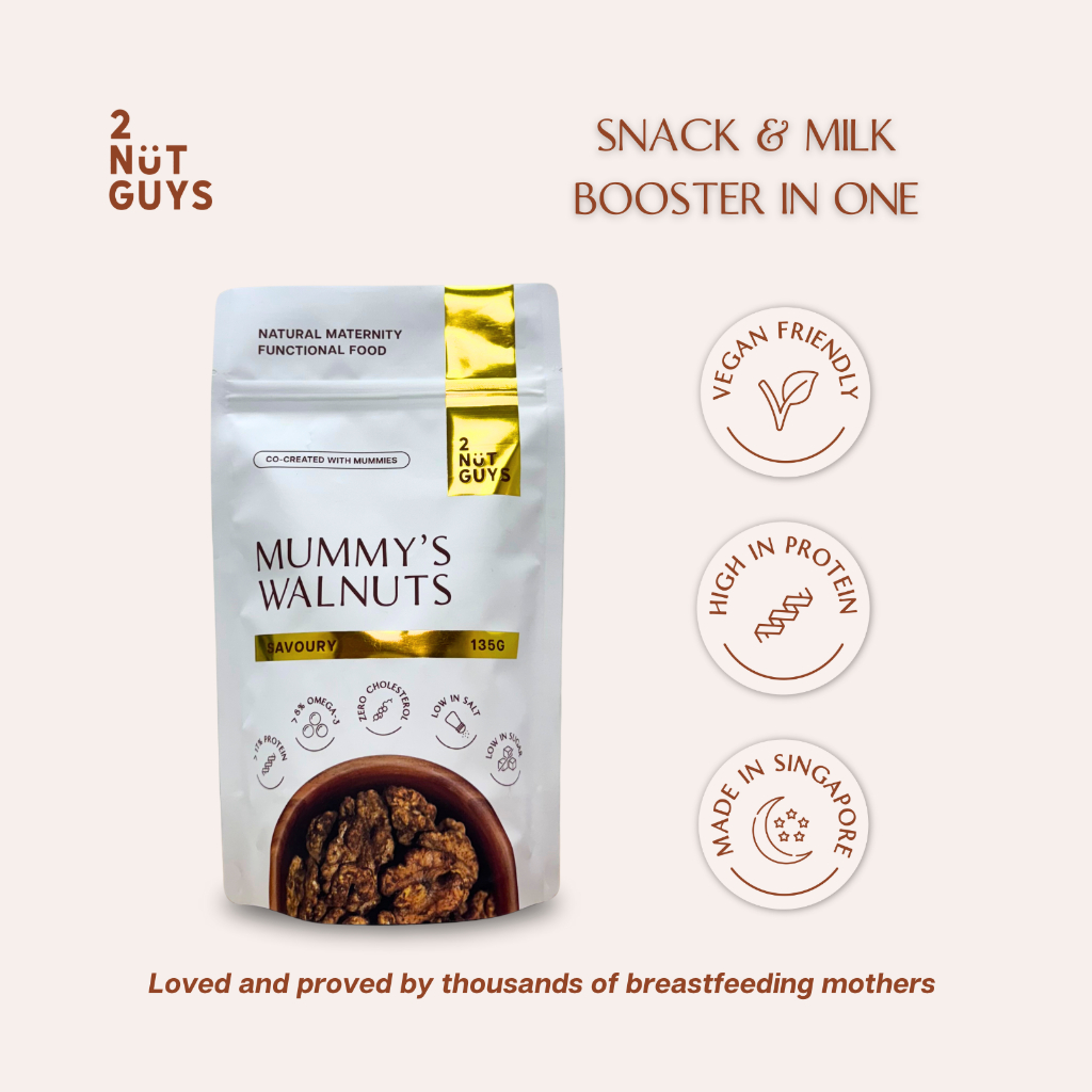 2NUTGUYS Mummy's Walnuts Savoury Halal Milk Booster, Breastfeeding ...