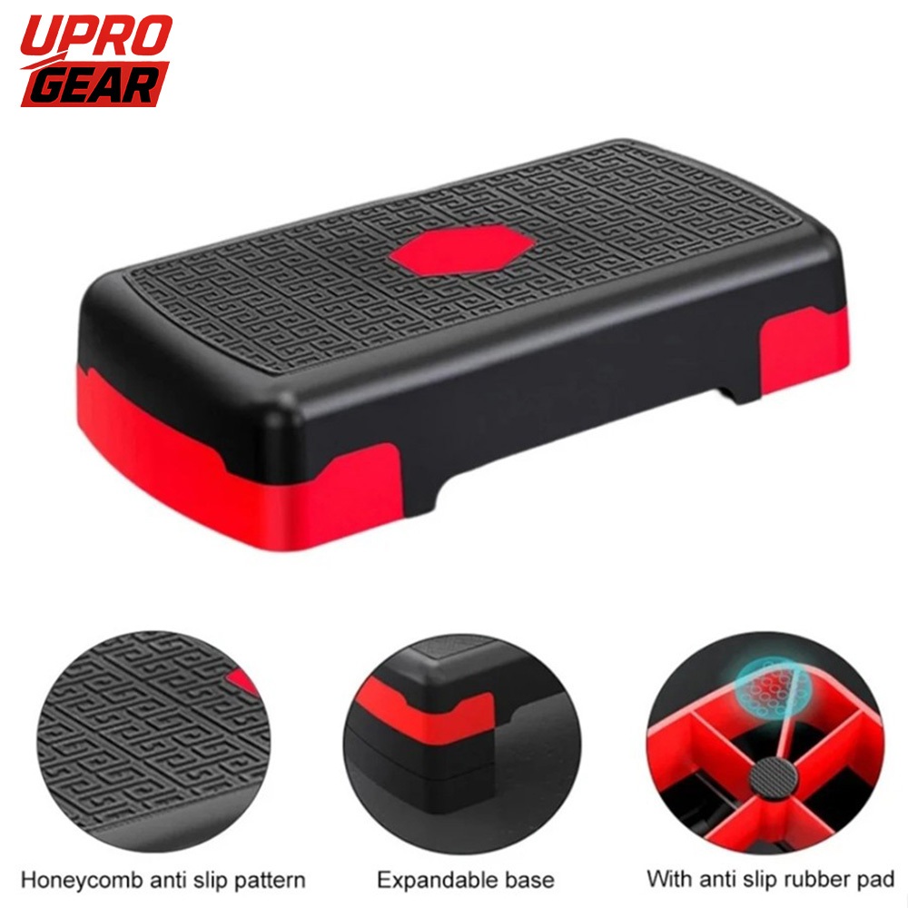 UPRO GEAR Aerobic Stepper Adjustable Height 2/3 Level Risers Workout ...