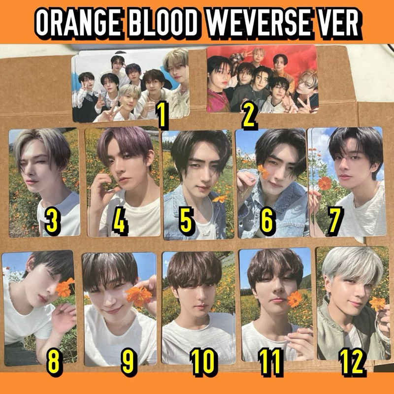 INSTOCK FLASH SALE PC - ENHYPEN ORANGE BLOOD WEVERSE VER ALBUM WITH VER ...