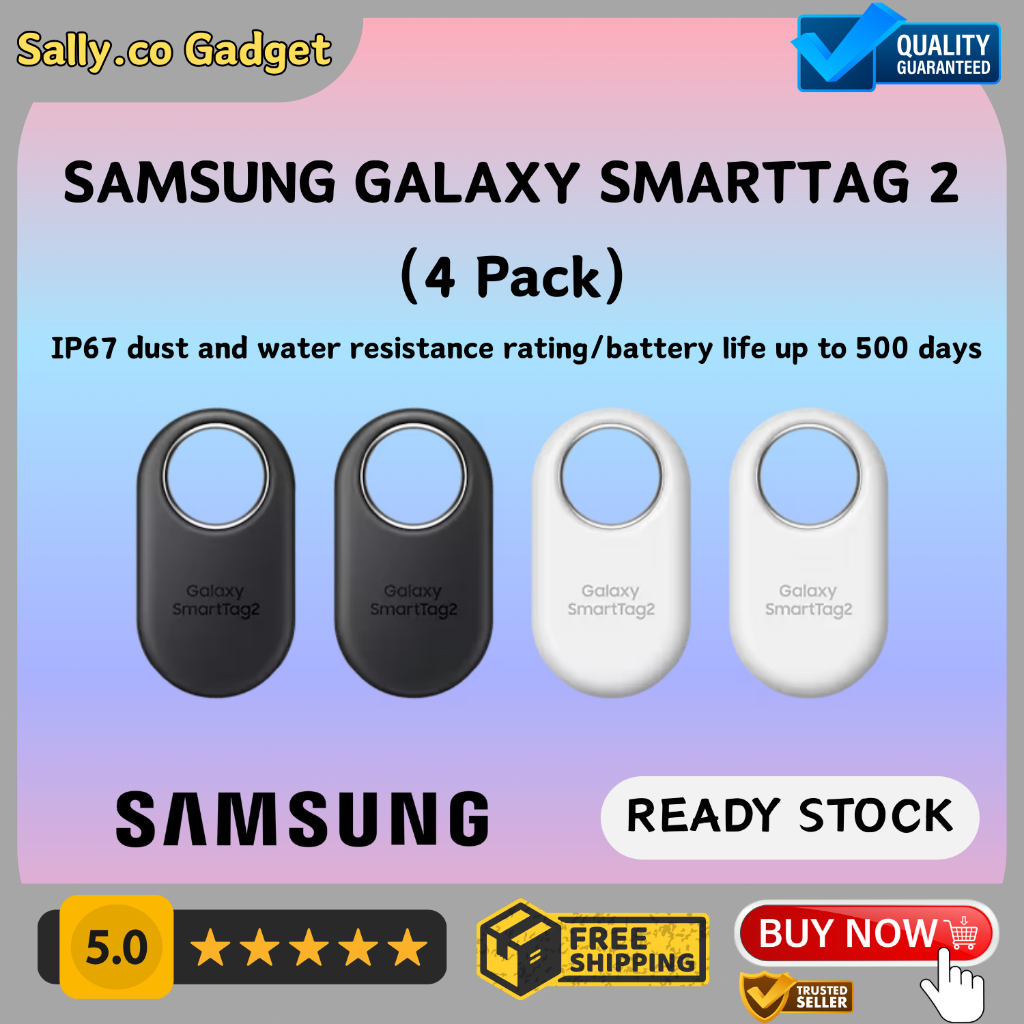 Samsung Galaxy SmartTag 2 (4 Pack) | Bluetooth Tracker| Locator ...