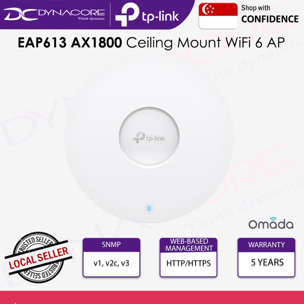 TP-Link EAP613 AX1800 Ceiling Mount WiFi 6 Access Point | Shopee Singapore