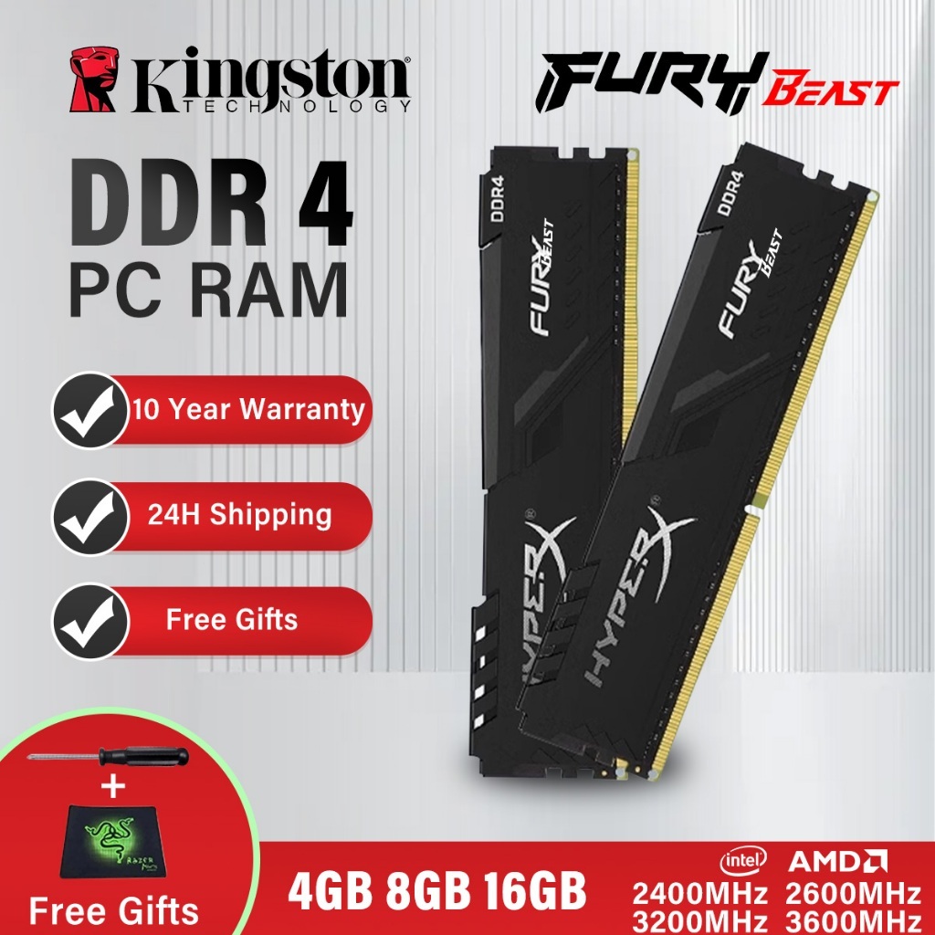 [BEST] DDR4 RAM HyperX FURY/Beast 4GB 8GB 16GB DDR4 2400/2666/3200MHz ...