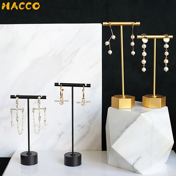 【SG】T-shaped Metal Bracket Earring Jewelry Display Rack For Taking ...