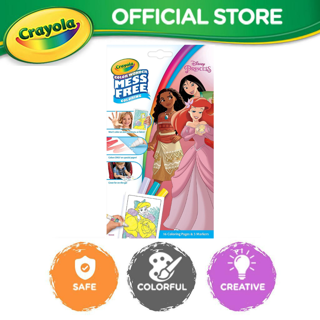 Crayola Disney Princess - Color Wonder Mess Free - Foldalope - 16 ...