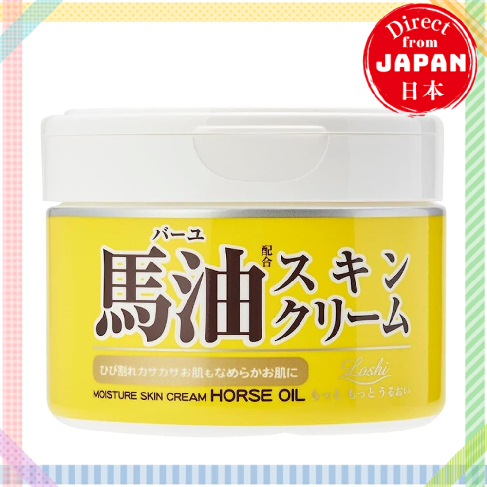 Loshi MOISTURE Horse Oil SKIN CREAM 220g【Direct from Japan】 | Shopee ...