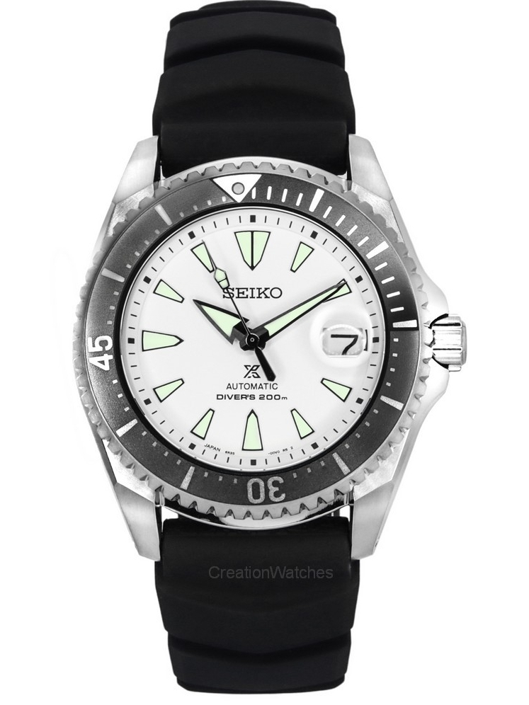 Seiko Prospex Shogun Titanium White Dial Automatic SPB191J1 Divers 200M ...