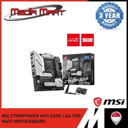 [CPU BUNDLE] MSI Z790M POWER WIFI DDR5 BUNDLE WITH INTEL CORE I3/I5/I7 ...