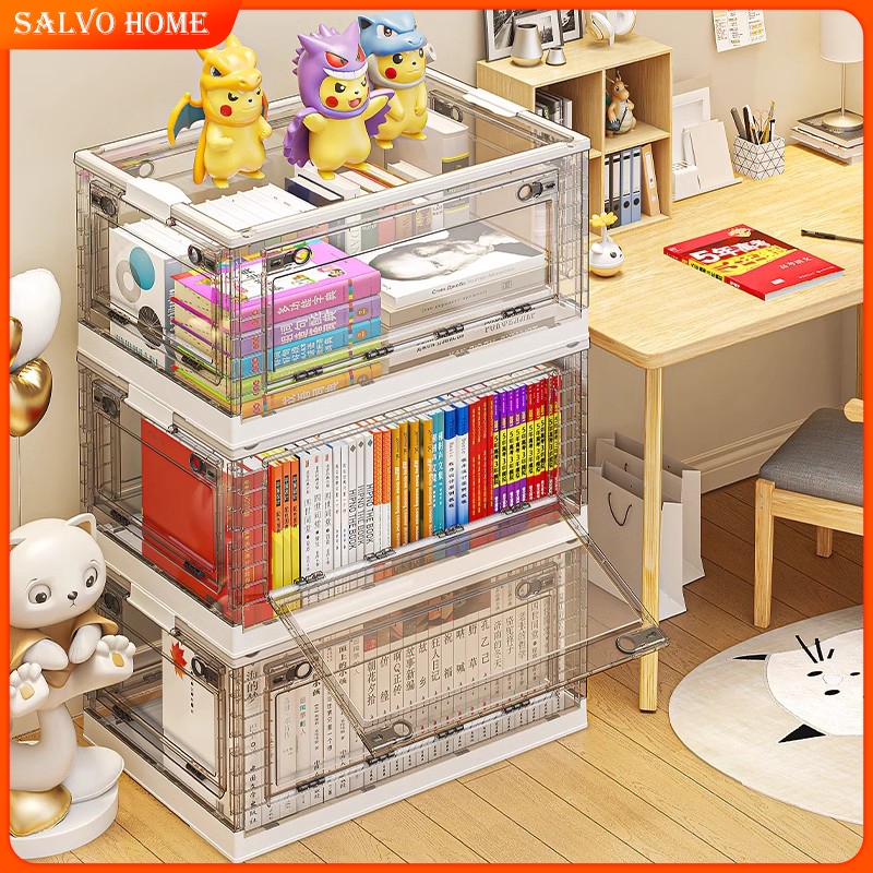 Salvo 30-122 Litre Large Portable Transparent Foldable Storage Box ...