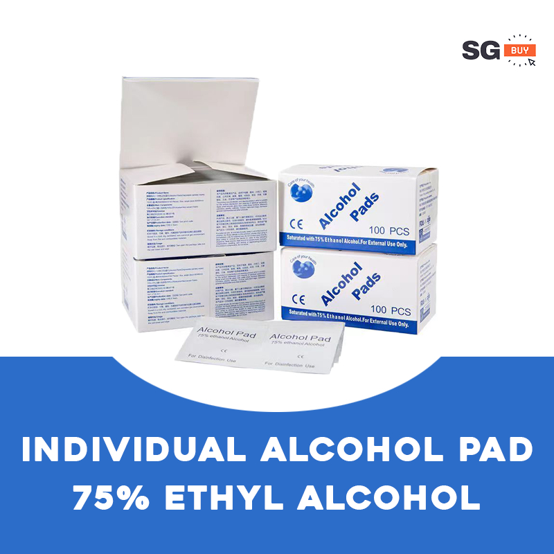 100 Pc Alcohol Wet Wipe Disposable Disinfection Disinfectant Prep Swap ...