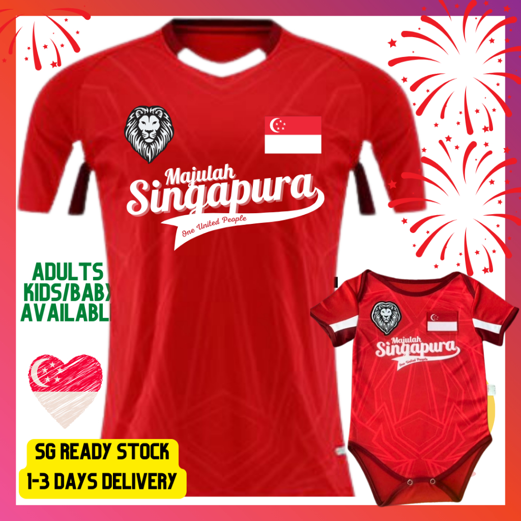 [SG 60 SINGAPORE] JERSEY MAJULAH SINGAPURA TEE NDP T SHIRT NATIONAL DAY ...
