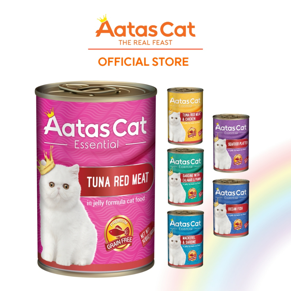 [Bundle of 24] Aatas Cat - Essential Wet Cat Food, 400g | Shopee Singapore