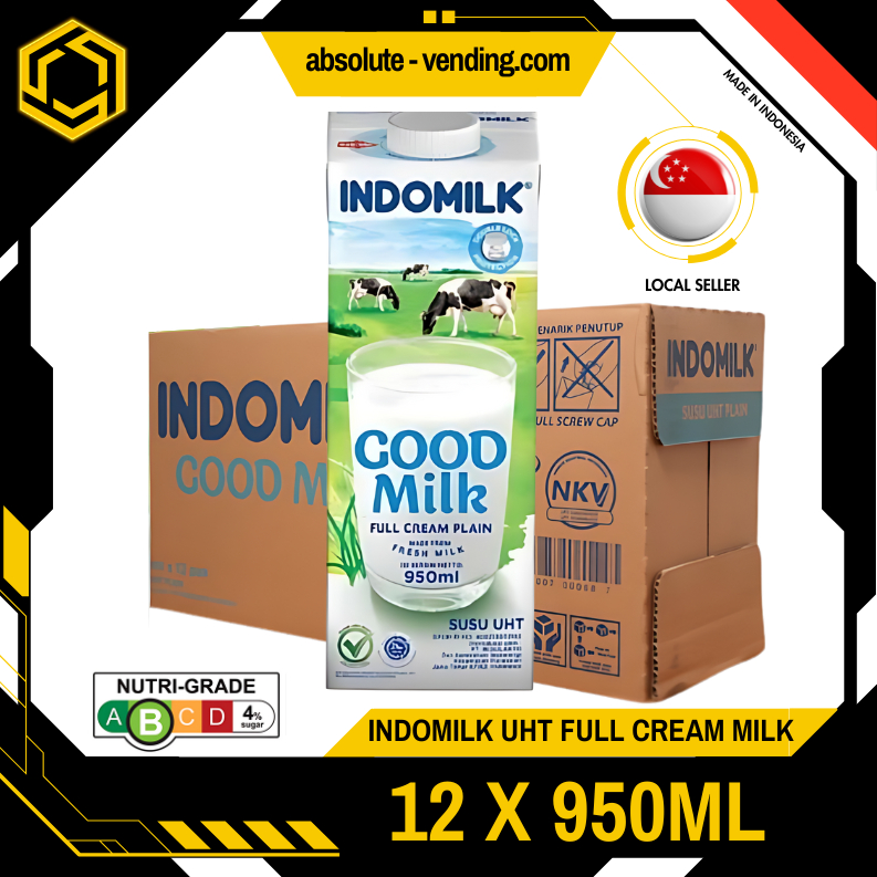 INDOMILK UHT Full Cream Milk 950ML X 12 (TETRA) | Shopee Singapore