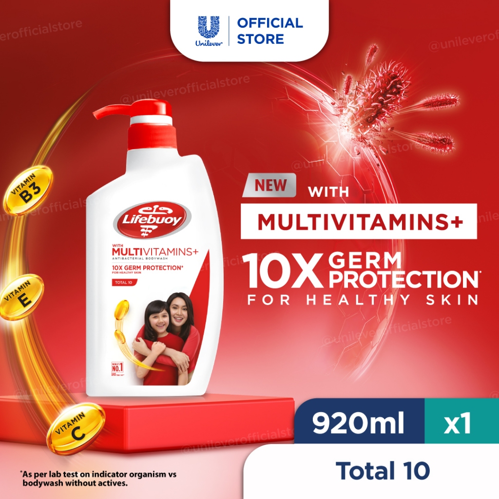Lifebuoy Total 10 Anti-Bacterial Body Wash 920ml | Shopee Singapore