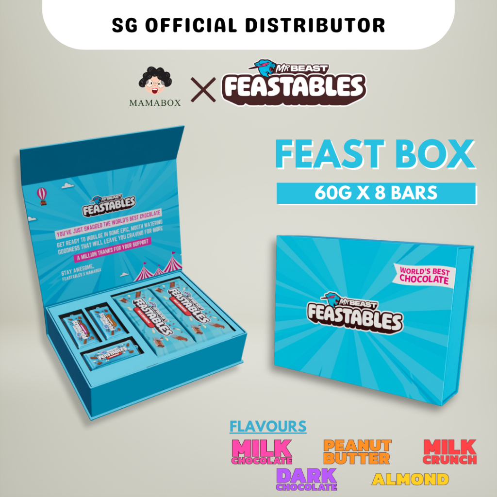 FEAST BOX - Feastables MrBeast Chocolate 60g | Shopee Singapore