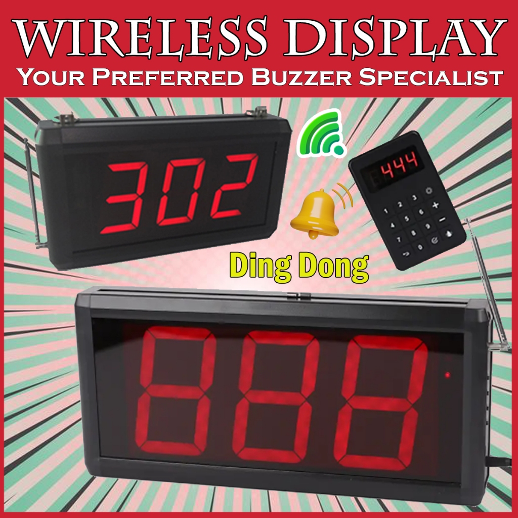 Bubble Tea Wireless Queue Management System 3 Digit Digital Call System ...