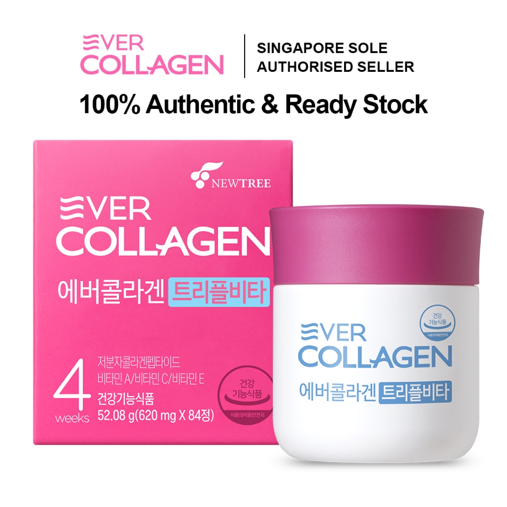 Ever Collagen Triple Vita 84 Tablets (28 DAYS) | Shopee Singapore