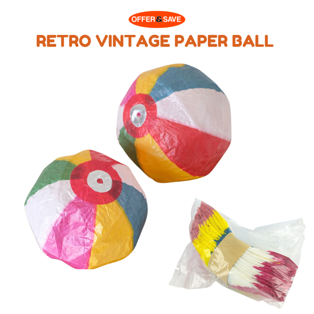 Old School Paper Ball Traditional Ball Game Childhood Game | Shopee ...