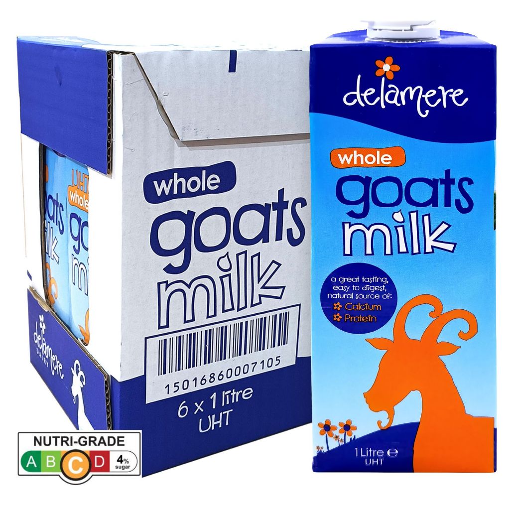 6 x 1L Delamere Dairy UHT Whole Goats Milk (BBD 16th DEC 2025) | Shopee ...