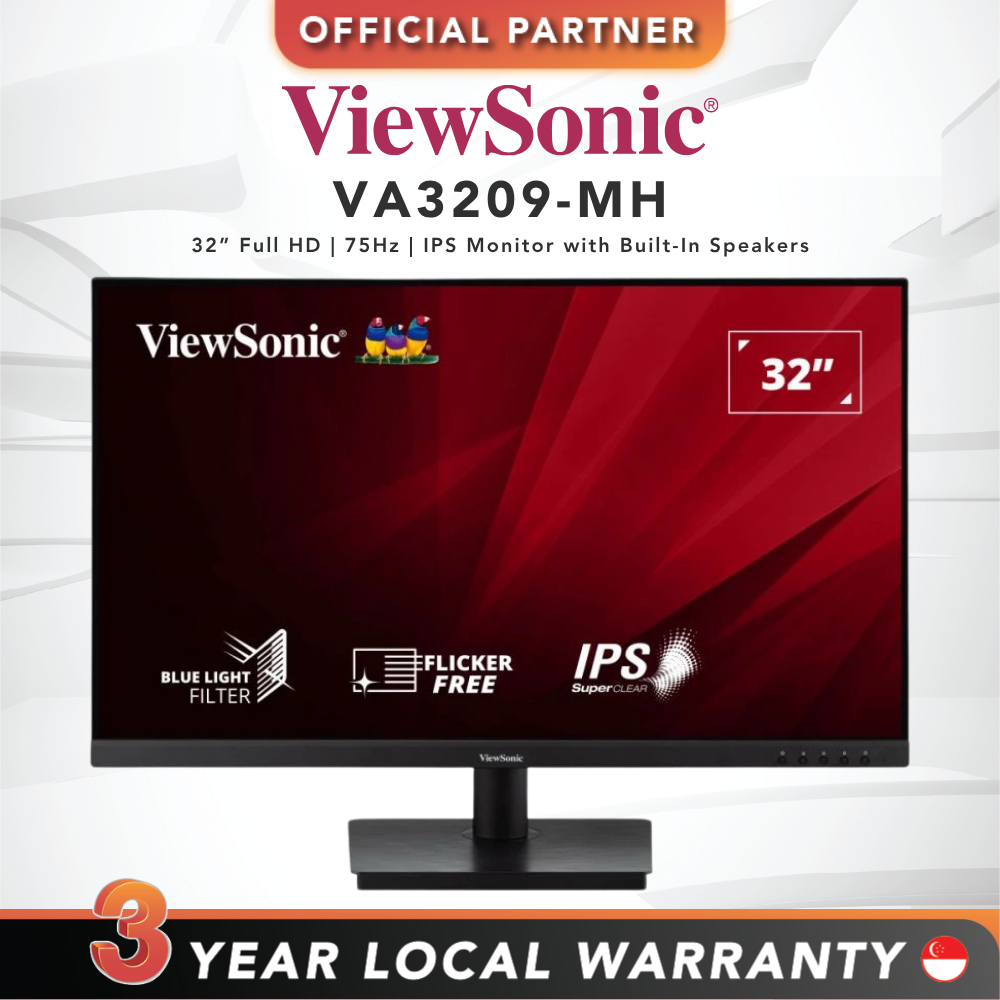 [FAST SHIP] ViewSonic VA3209-MH | 32” Full HD | 75Hz | IPS Monitor with ...
