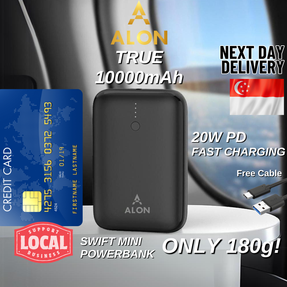(SG) ALON TRUE 10000mAh Powerbank SWIFT MINI PD 20W QC 10000mAh Power ...