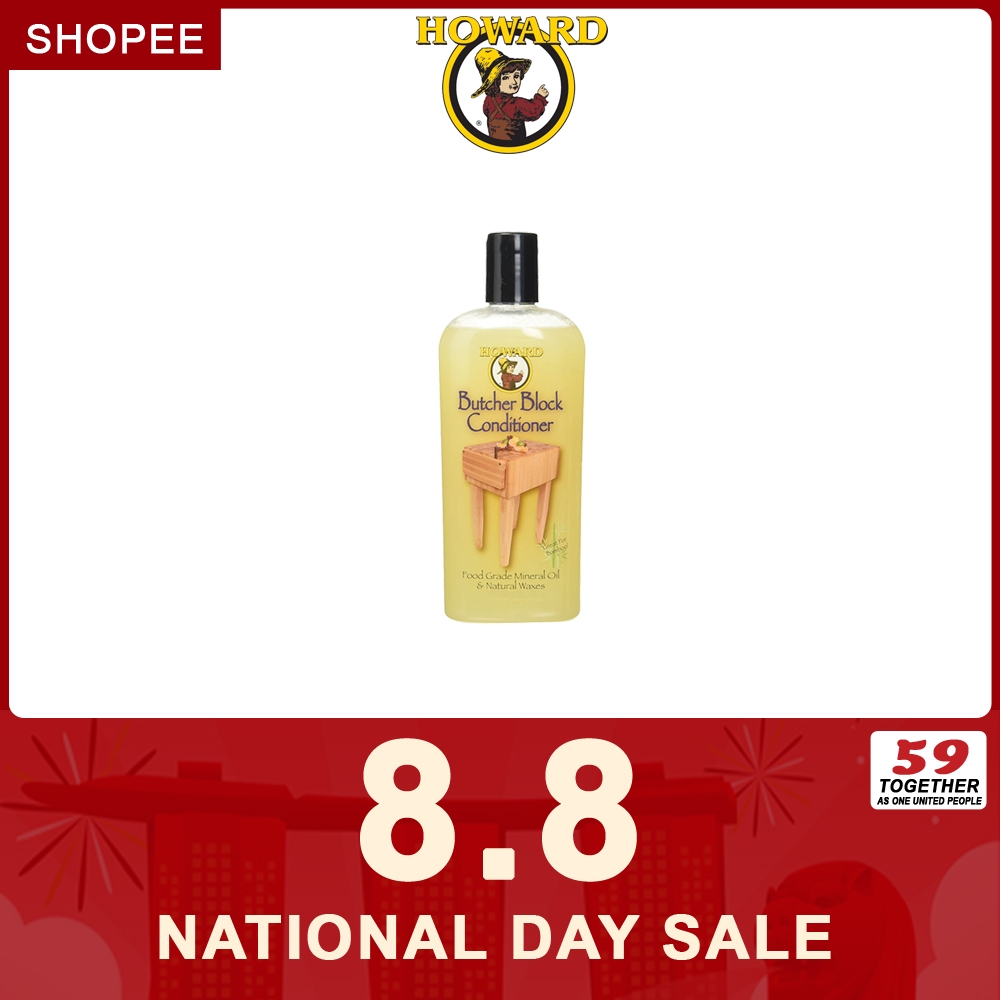 Howard Butcher Block Conditioner 59ML (Food Grade Mineral Oil) | Shopee ...