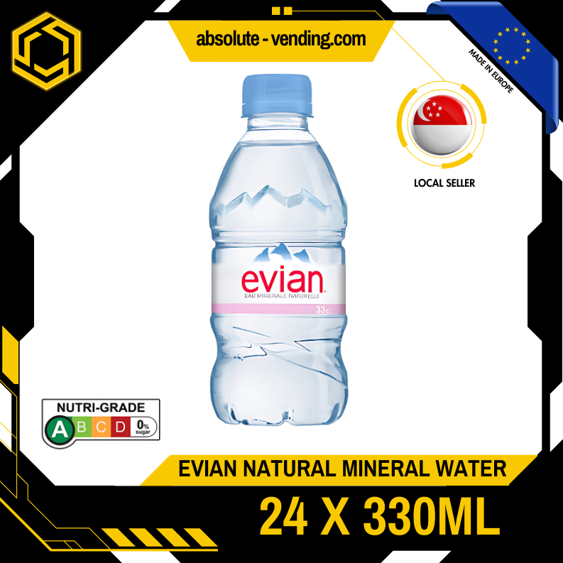 EVIAN Mineral Water 330ML X 24 (BOTTLE) | Shopee Singapore