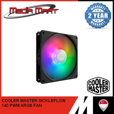 COOLER MASTER SICKLEFLOW 140 PWM ARGB FAN | Shopee Singapore