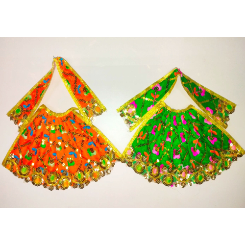 Traditional Lakshmi Durga Devi MATA Dress poshak vastra Cloth lehanga ...