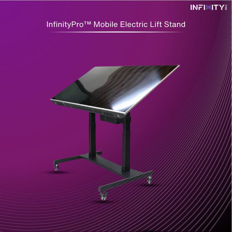 InfinityPro™ Mobile Electric Lift Stand for Interactive Flat Panel ...