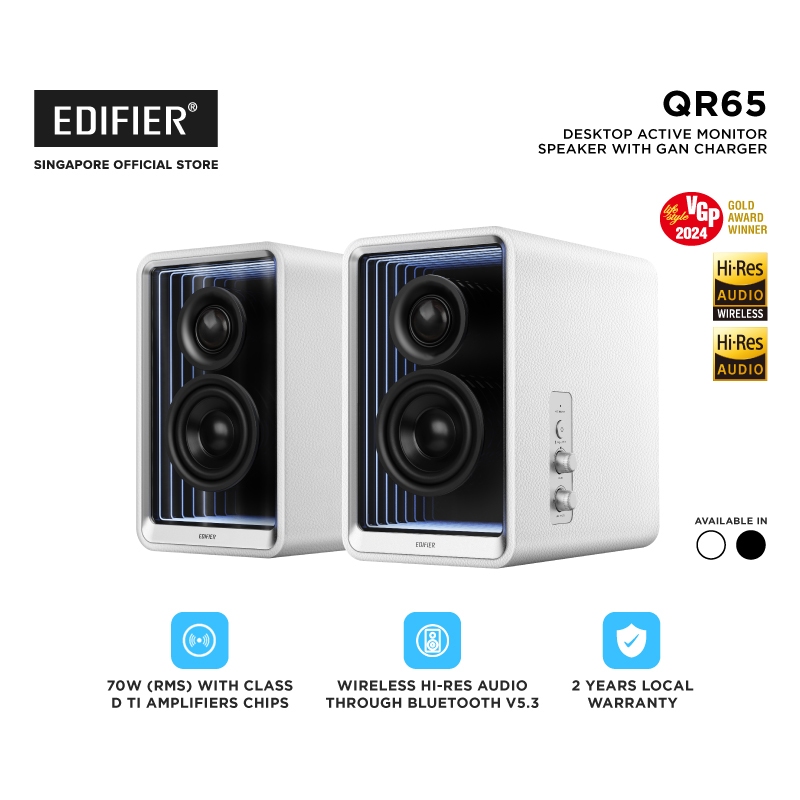 Edifier QR65 Monitor Speakers With Gan Charger 70W | Shopee Singapore