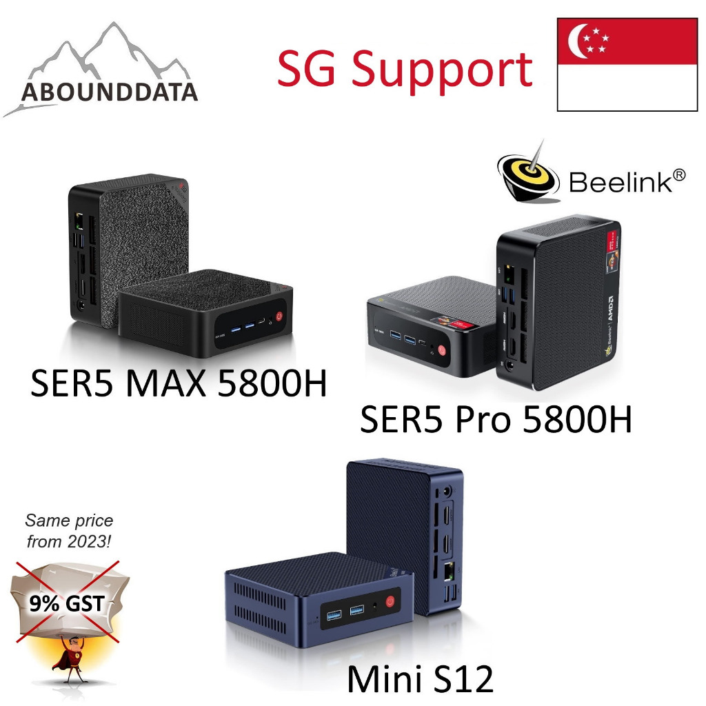 Beelink Mini PC SER5 MAX Ryzen 7 5800H or SER5 Pro Ryzen 7 5850U or ...
