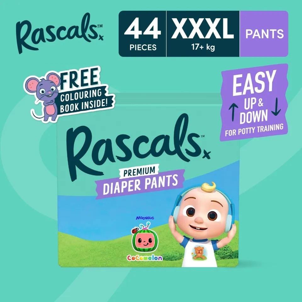 Rascals x COCOMELON XXXL Pants Diapers - Case (44 pieces), Rascal and ...