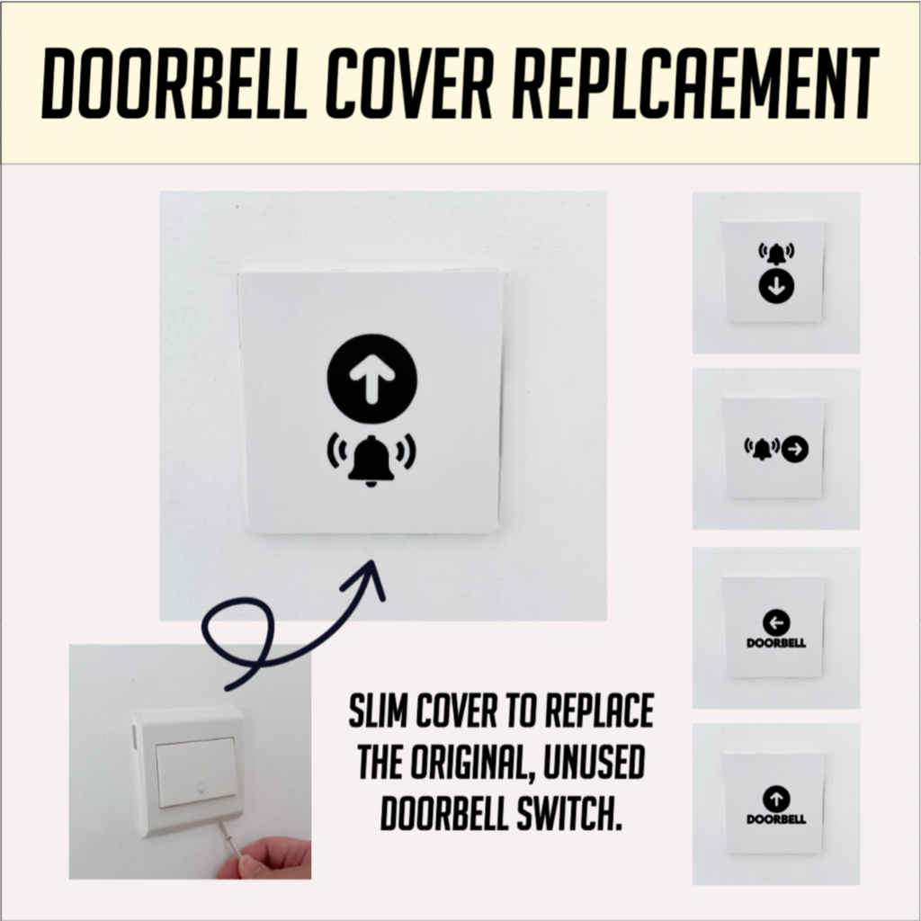 [SG] HDB BTO Doorbell Cover Replacement Switch Faceplate with Signage ...