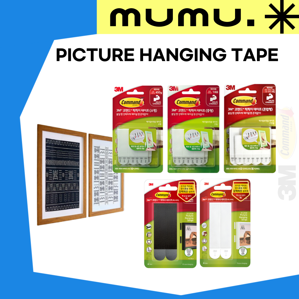 [3M Command] Picture Hanging Strips – Damage Free | Shopee Singapore