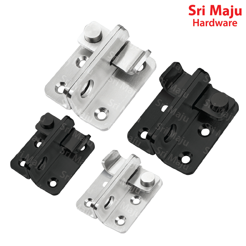 MAJU FSL Stainless Steel Flip Door Latch Pad Lockable Bolt Latch Lock ...