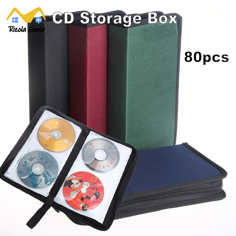 【SG】80pcs CD DVD Storage Bag Oxford Cloth High Capacity CD Case ...