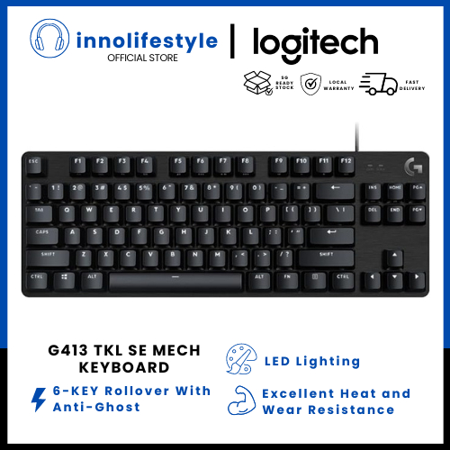 LOGITECH G413 TKL SE MECH KEYBOARD (2Y WARRANTY) | Shopee Singapore