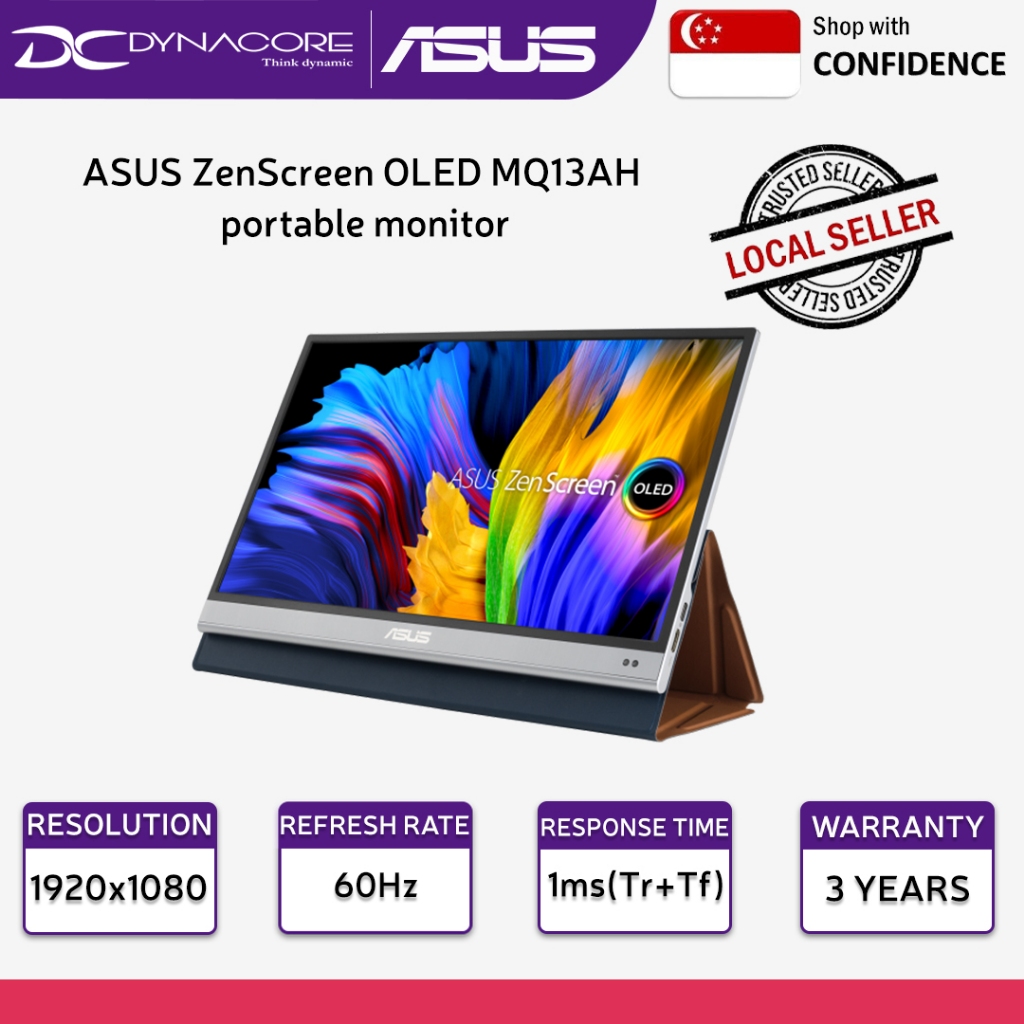 ASUS ZenScreen OLED MQ13AH portable monitor – Full HD , OLED, 100% DCI ...